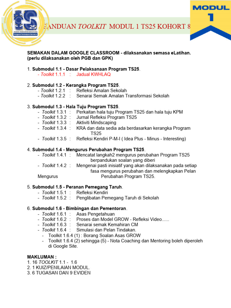 3a. Toolkit 1.1.1 - Jadual KWHLAQ | PDF