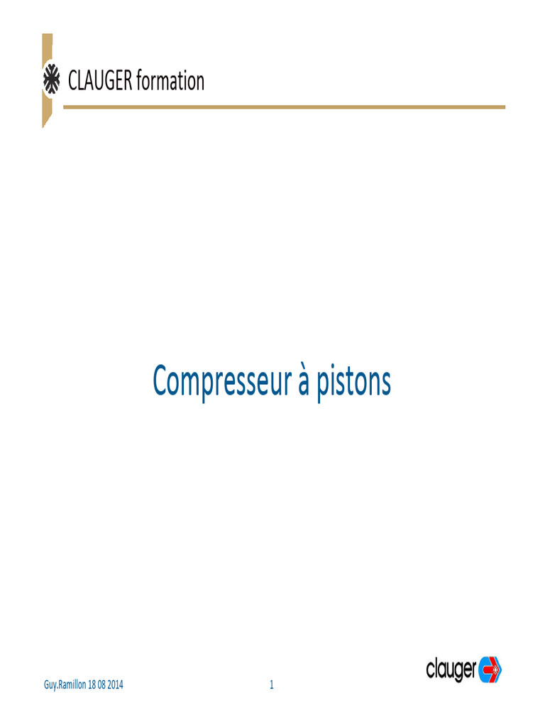 Compresseur à Piston : Guide Complet | PDF | Piston | Pompe