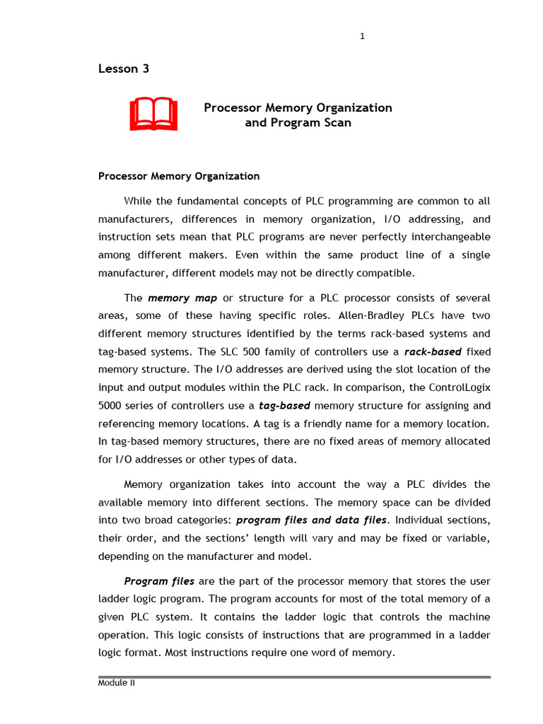 ITAS 104 Module II Lesson 3 | PDF | Programmable Logic Controller ...