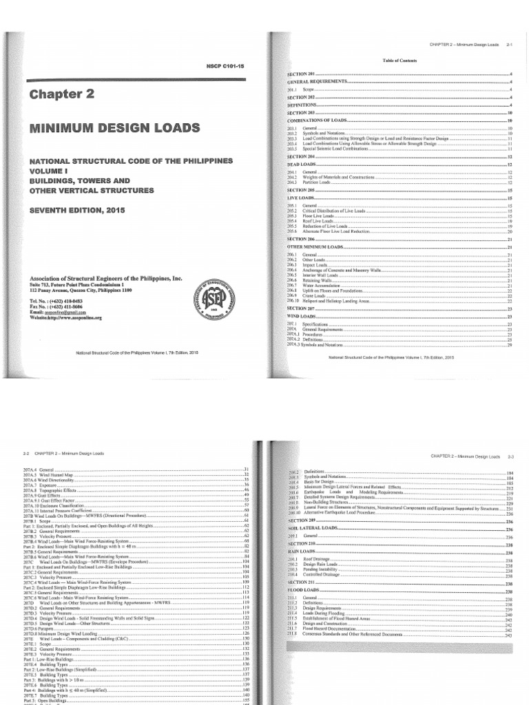 NSCP 2015 Chapter 2 | PDF