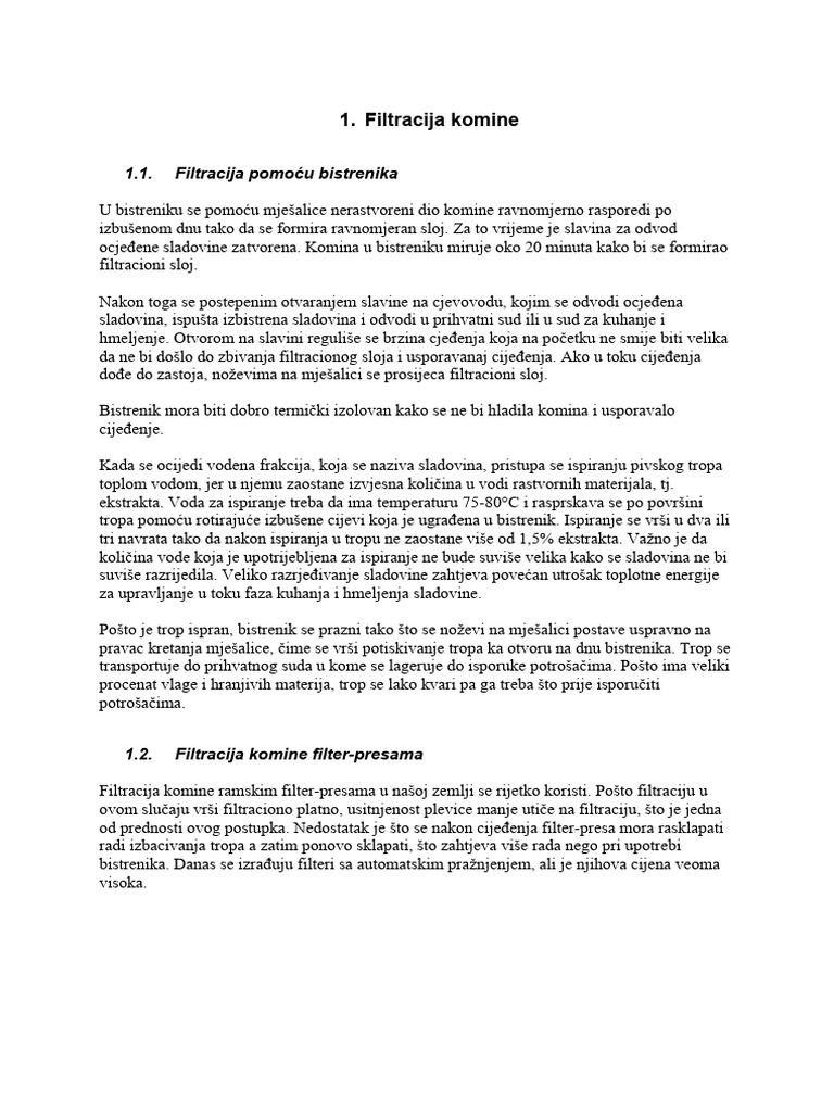 5.Filtracija komine | PDF