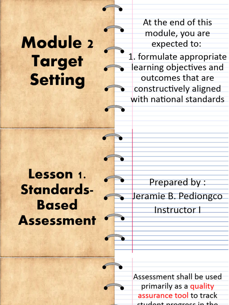 M2 Lesson 1 | Download Free PDF | Educational Assessment | Learning