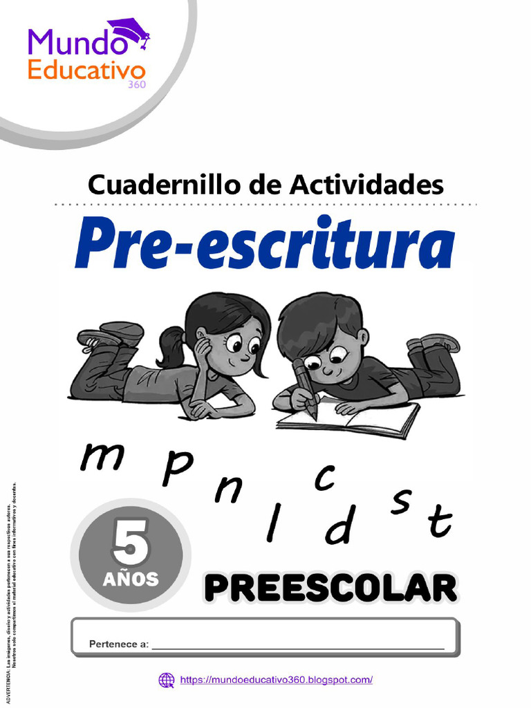Cuadernillo PRE-ESCRITURA 5 Años Me360 | PDF