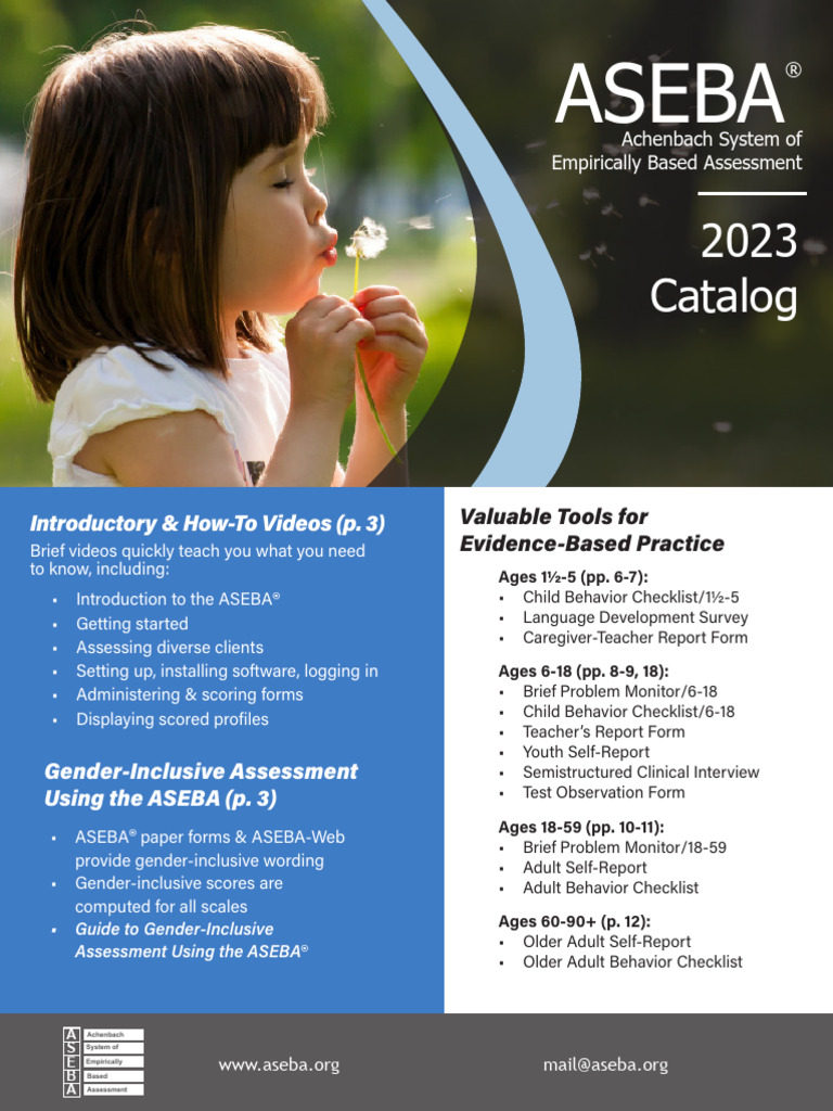 ASEBA CC23 PDF | PDF | Abnormal Psychology | Behavioural Sciences