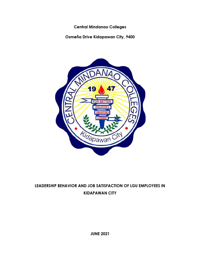 Final Data Analysis | PDF | Job Satisfaction | Leadership