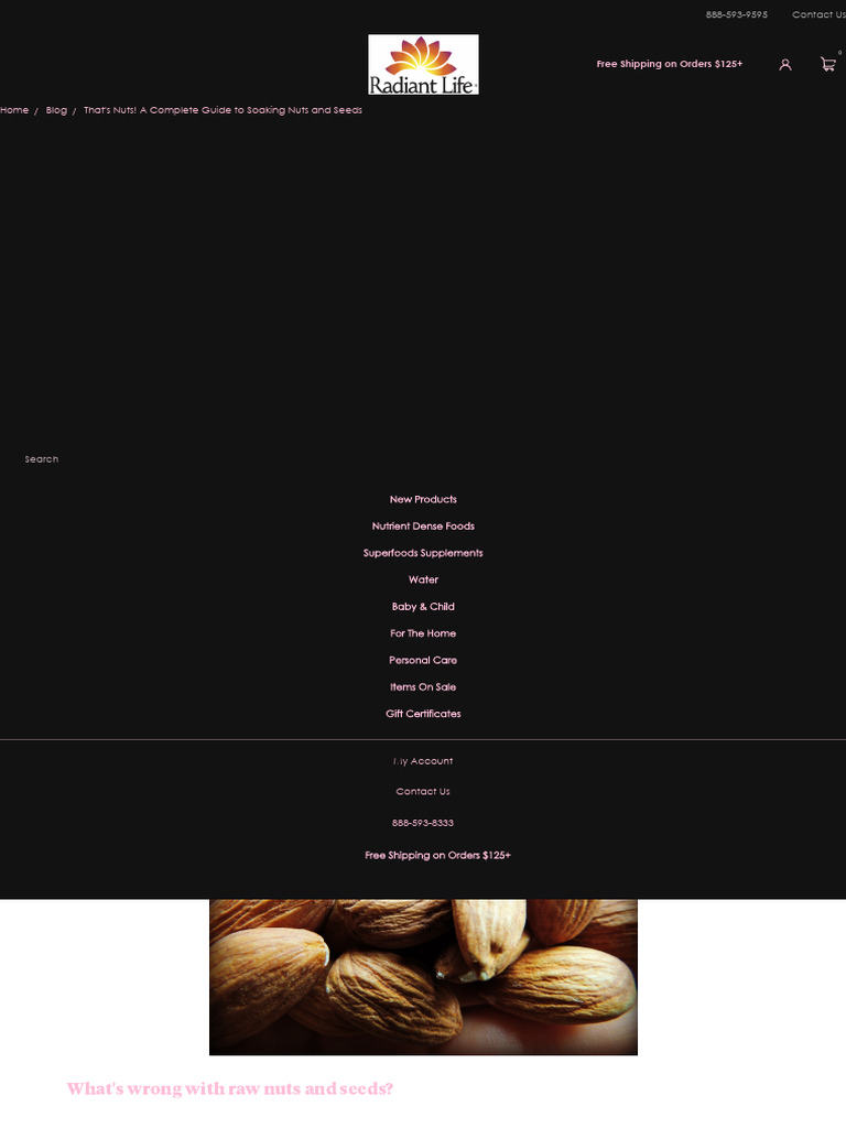 That's Nuts! A Complete Guide To Soaking Nuts and Seeds - Radian | PDF | Nut (Fruit) | Seed