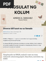 Column Writing (Tagalog) | PDF