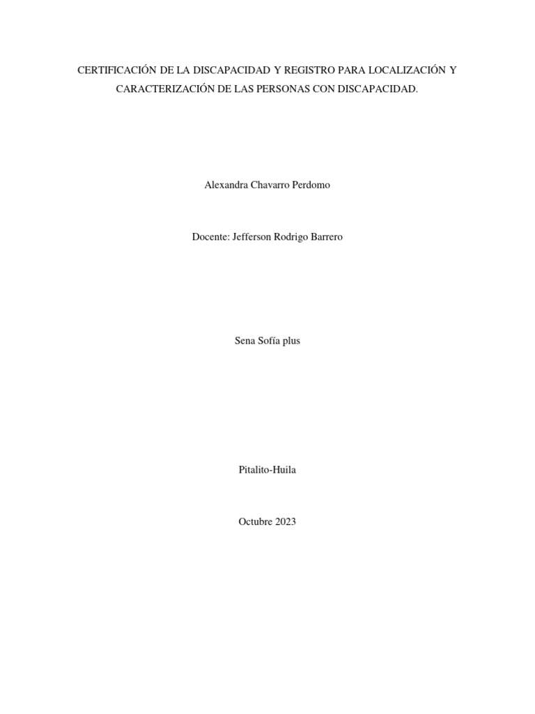 Manual WHODAS 2.0 para Discapacidad | PDF