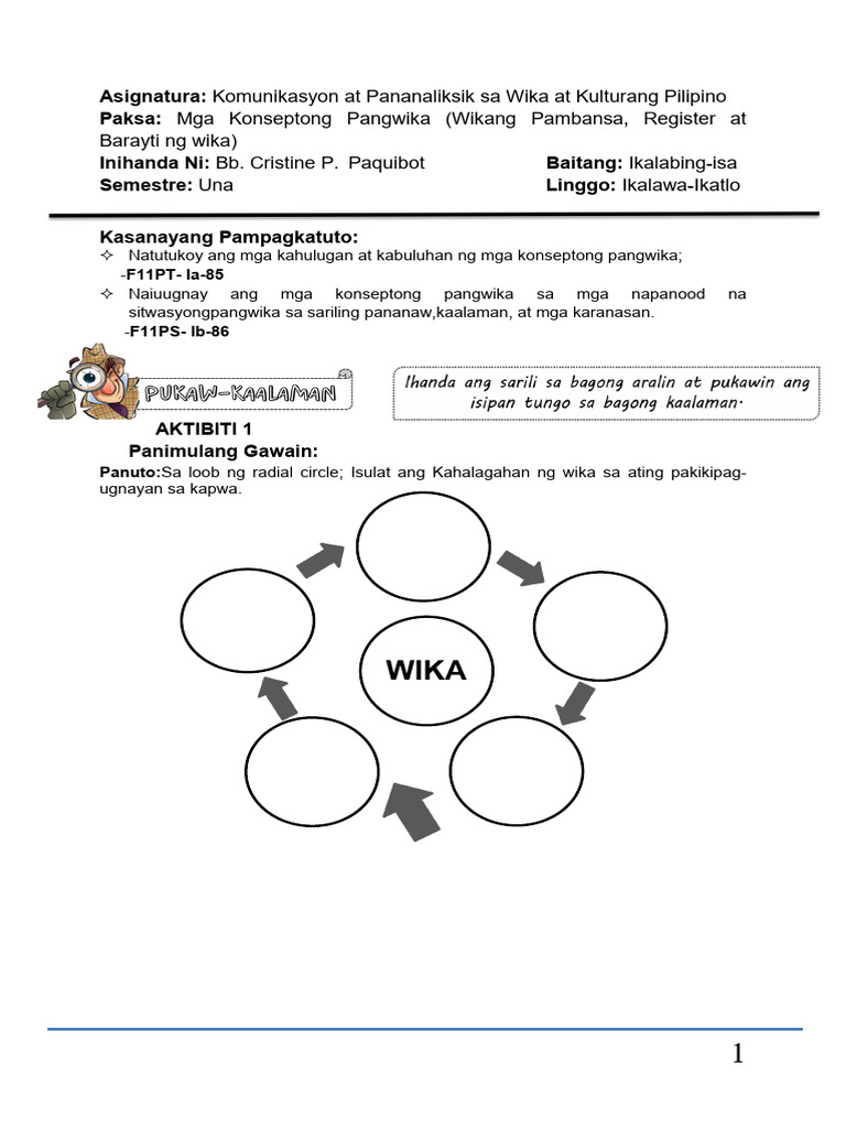 Komunikasyon Week 2 3 | PDF
