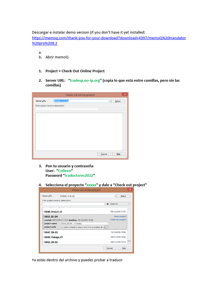 Guía para instalar y usar memoQ | PDF | Informática