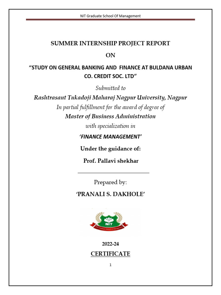 SIP Project | PDF | Banks | Income Statement