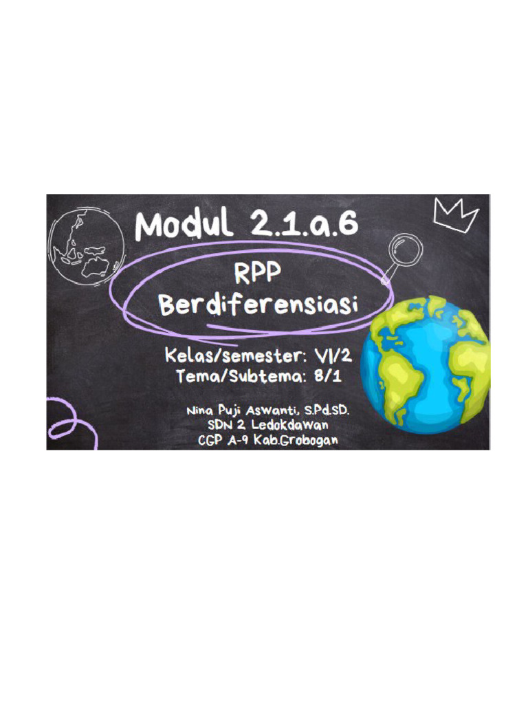 Tugas Modul 2.1.a.6. Pembelajaran Berdiferensiasi - Nina PA | PDF Tugas Modul 2.1.a.6. Pembelajaran Berdiferensiasi - Nina PA | PDF