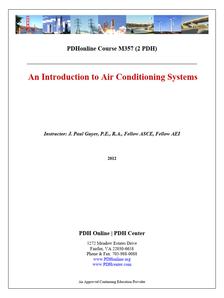 Introduction To Air Conditioning | PDF | Duct (Flow) | Air Conditioning