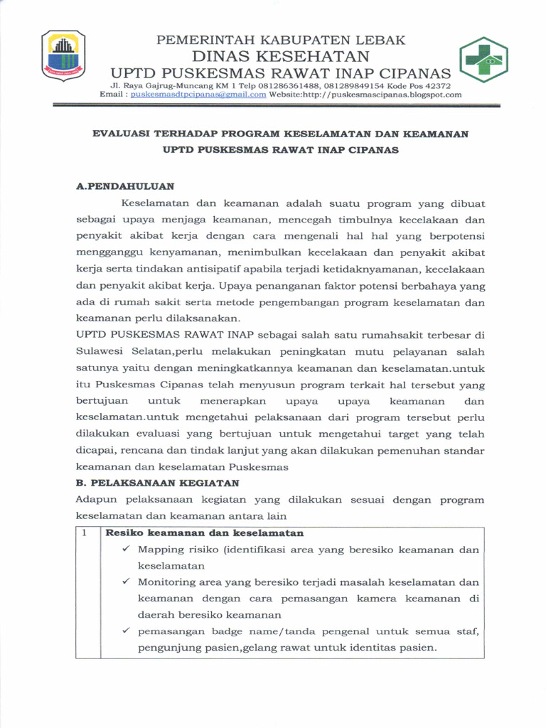 1.3.6 Ep 1 Dokumentasi Evaluasi Program K3 | PDF