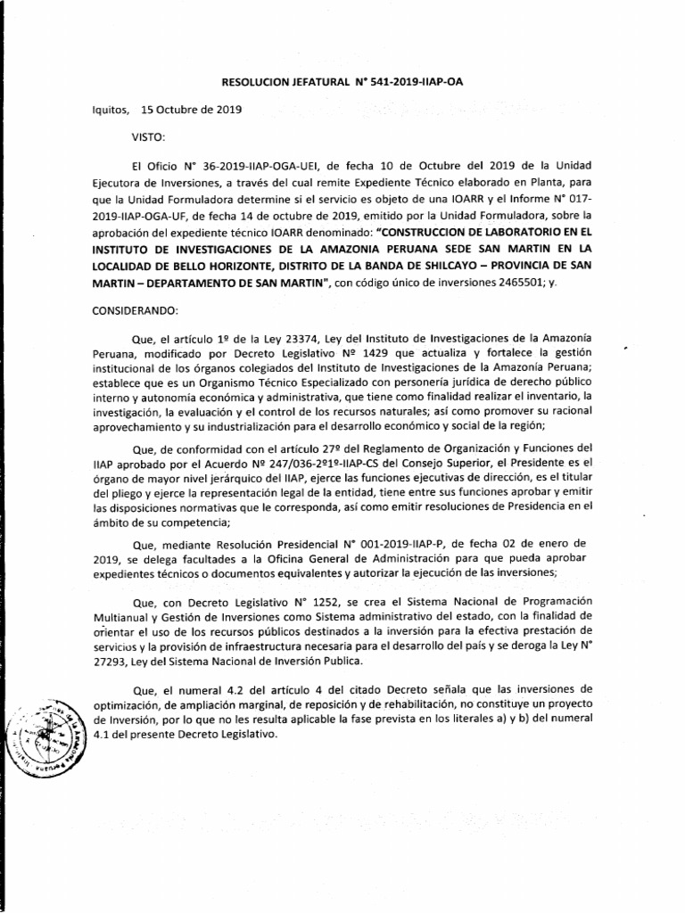Resolucion IOARR 2465501 | PDF
