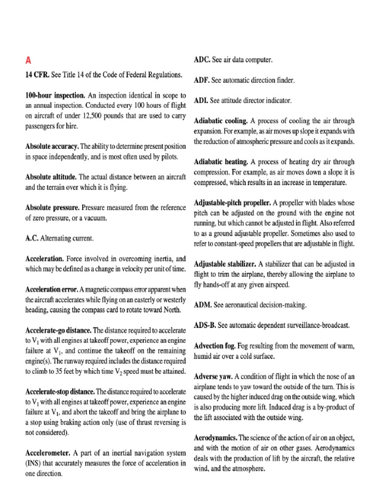 Pilot Glossary 01 | PDF