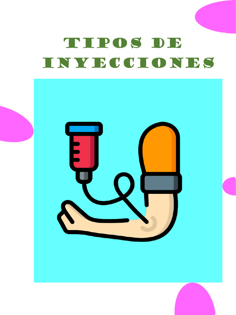 Tipos de Inyectables | PDF | Inyección (medicina) | Medicamentos con receta
