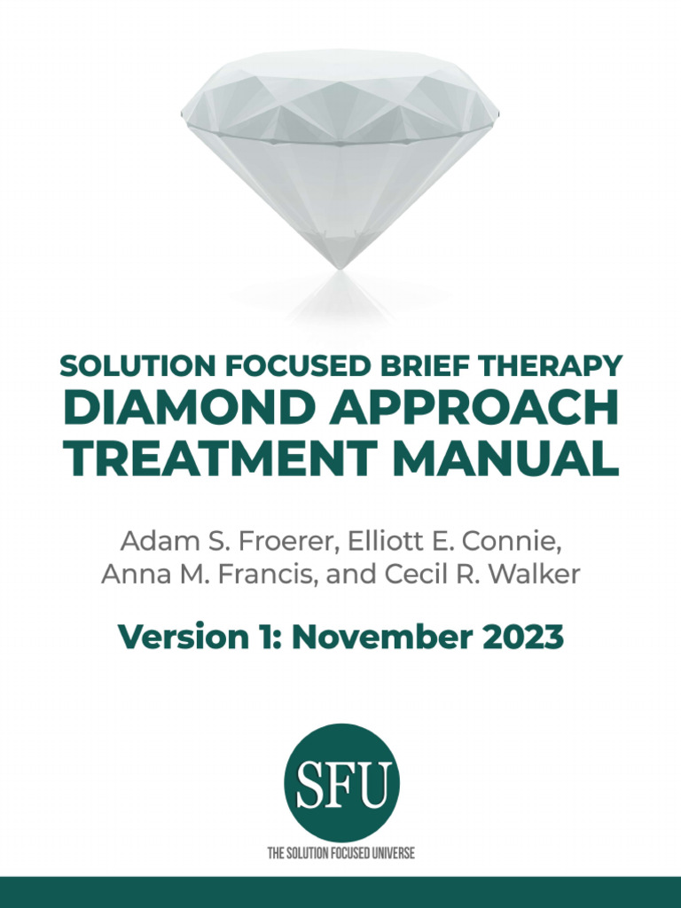 SFBT Diamond Approach Treatment Manual For Individuals Version 1 ...