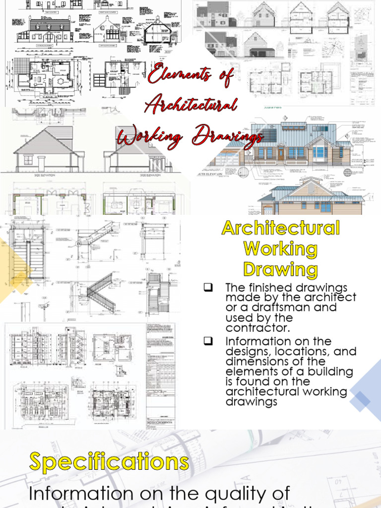 Architectural Working Drawings | PDF | Technical Drawing | Civil Engineering