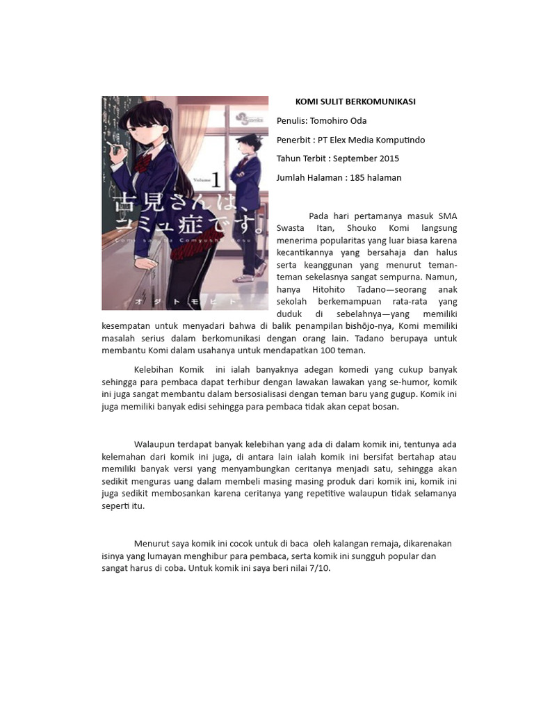 Komi Sulit Berkomunikasi | PDF