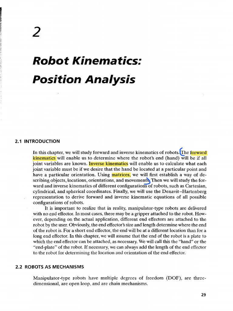 Robot Kinematics for Engineers | PDF | Matrix (Mathematics) | Euclidean Vector