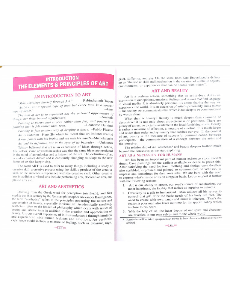 Elements & Principles of Art | PDF