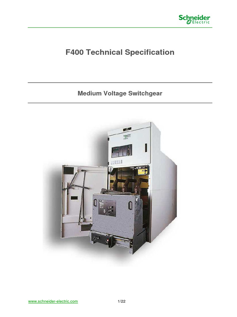 F400 Technical Specification | PDF | Switch | Transformer