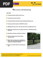 AKC Novice Trick Dog Checklist | PDF | American Kennel Club | Dogs