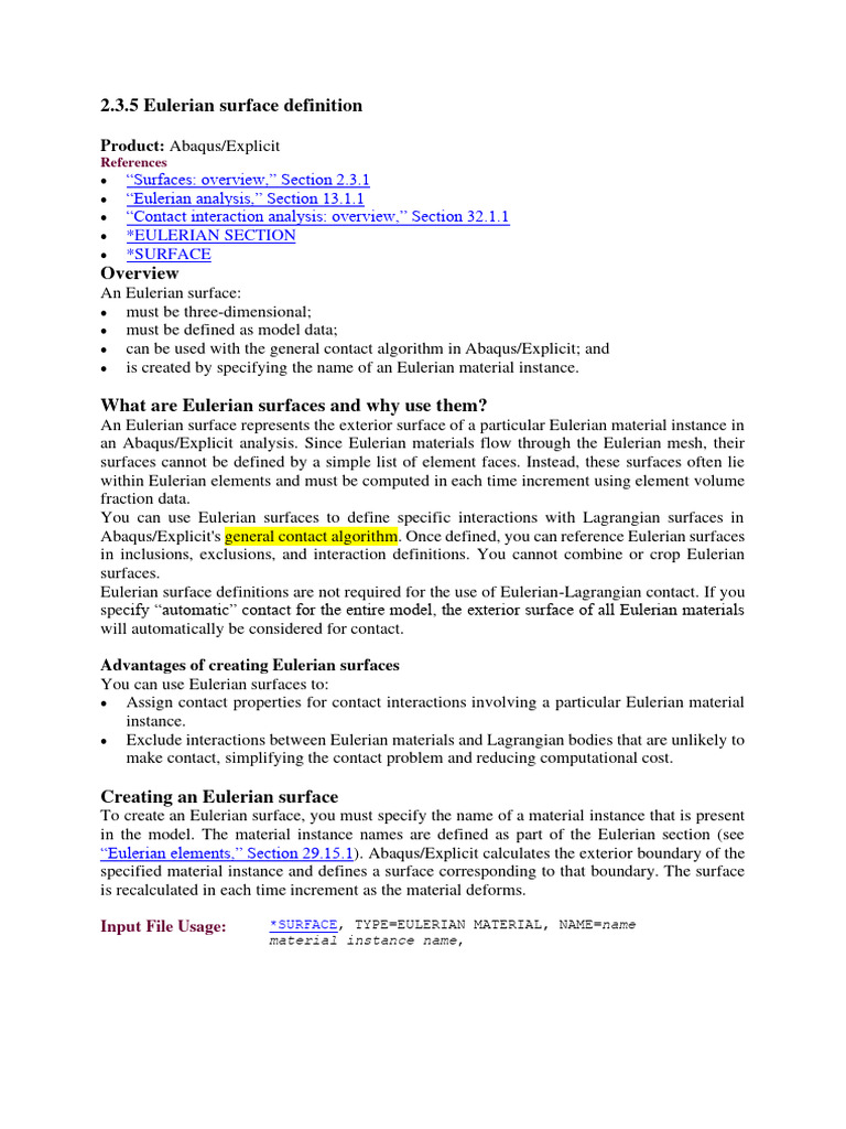 Eulerian | PDF | Continuum Mechanics | Stress (Mechanics)