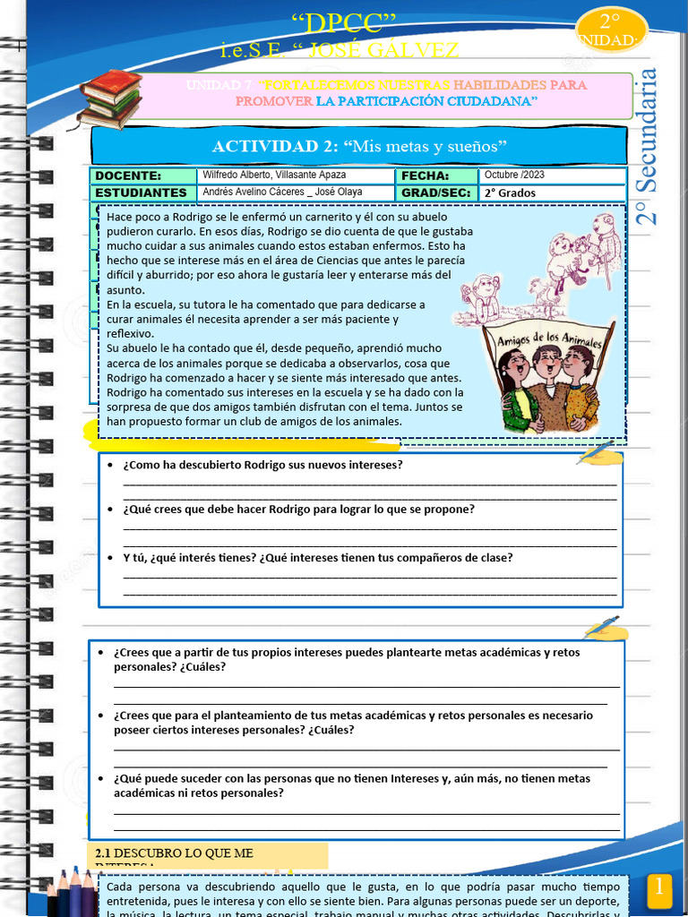 2° DPCC -ACTV.02-UNID.7 2023 | PDF