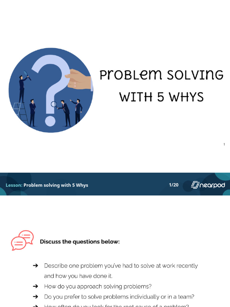 Problem Solving With 5 Whys | PDF