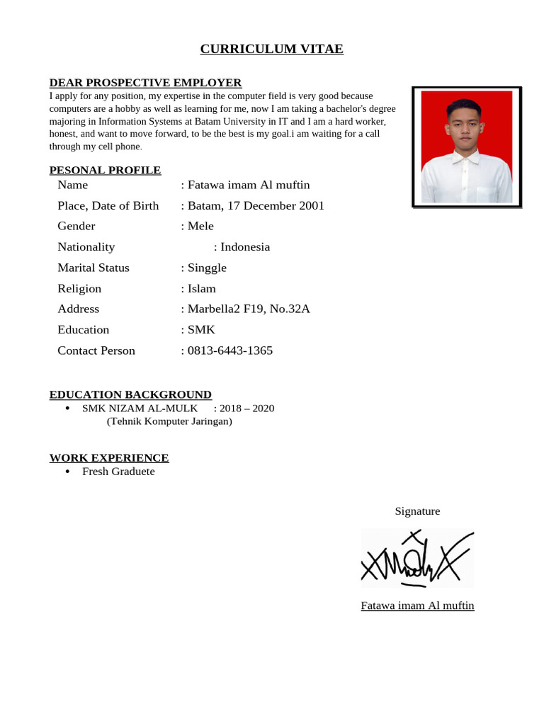 Vintage Curriculum Vitae of Fatawa Imam | PDF