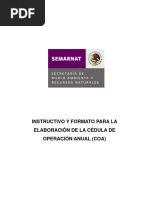 Cédula de Operación Anual COA 20_____ | PDF | Residuos | Combustibles