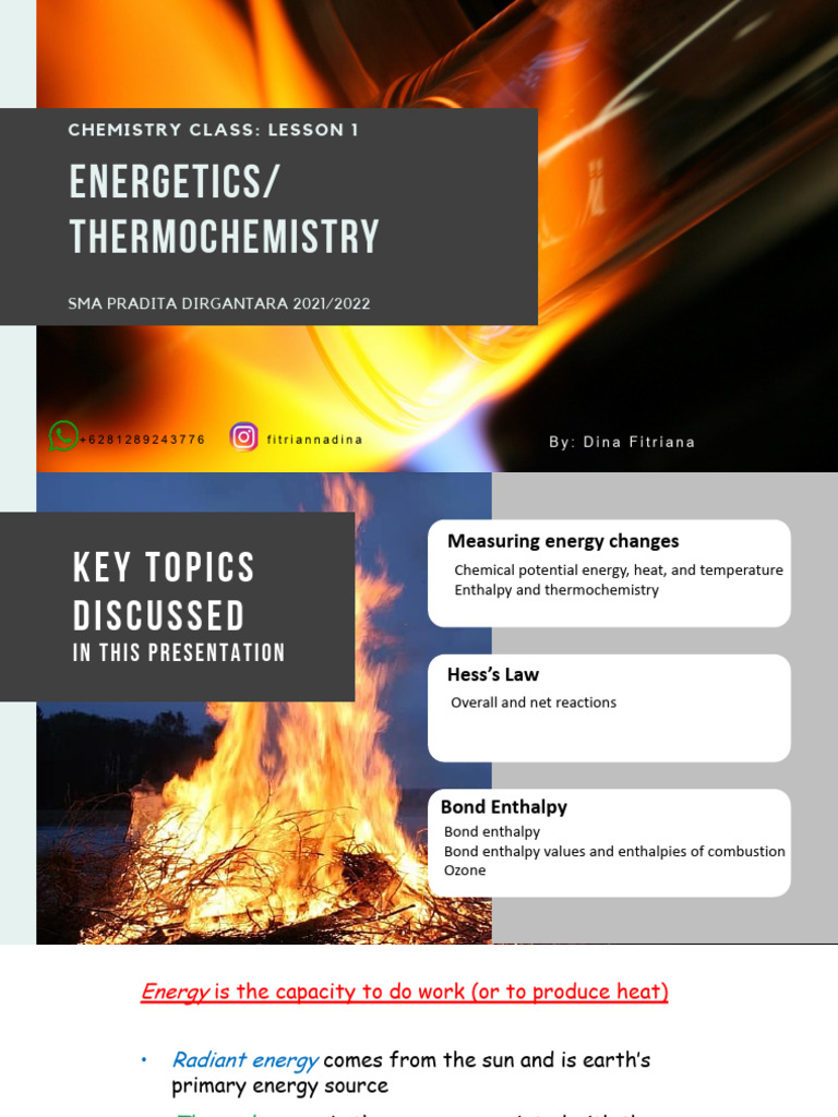 Lesson 1 Thermochemistry-Exothermic and Endothermic | PDF | Chemical ...
