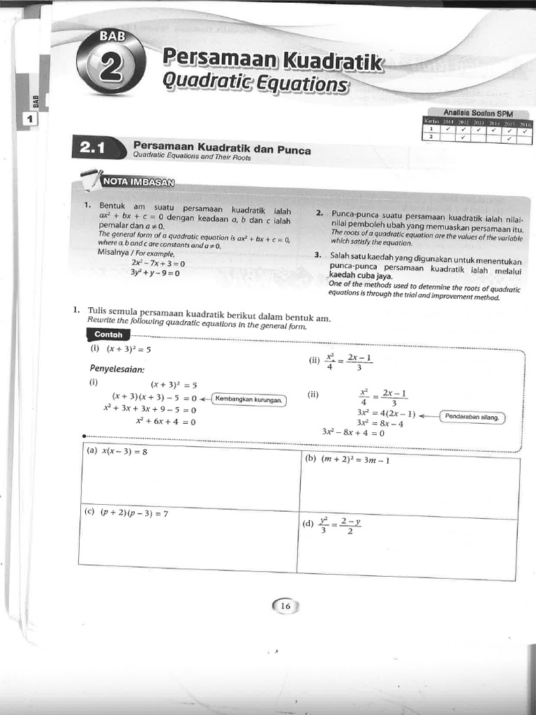 Add Math F4 Chapter 2 16112020 | PDF