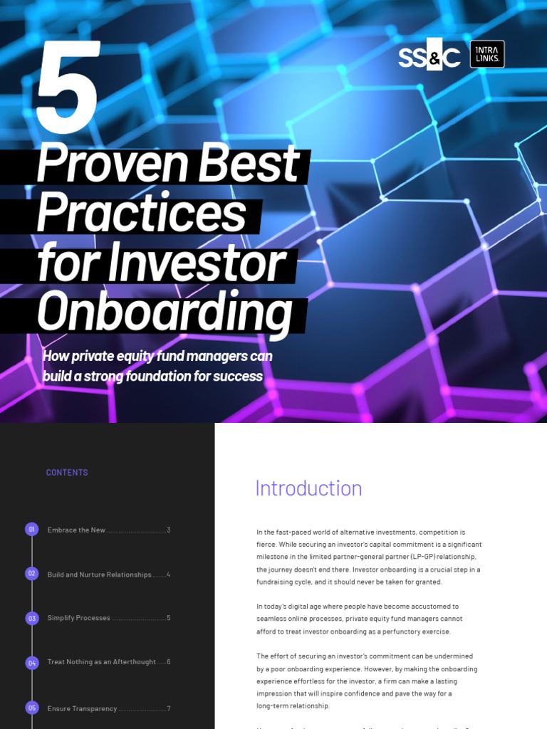 Best Practices for Investor Onboarding | PDF | Investment Management ...