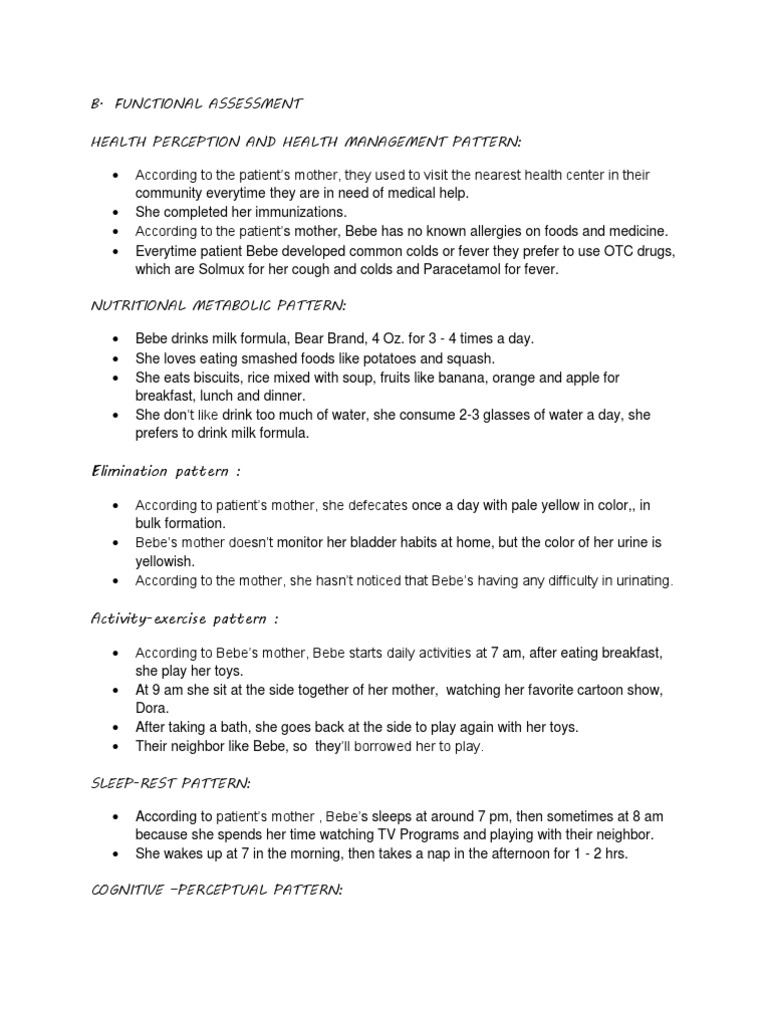 Functional Assessment | PDF | Wellness | Medical