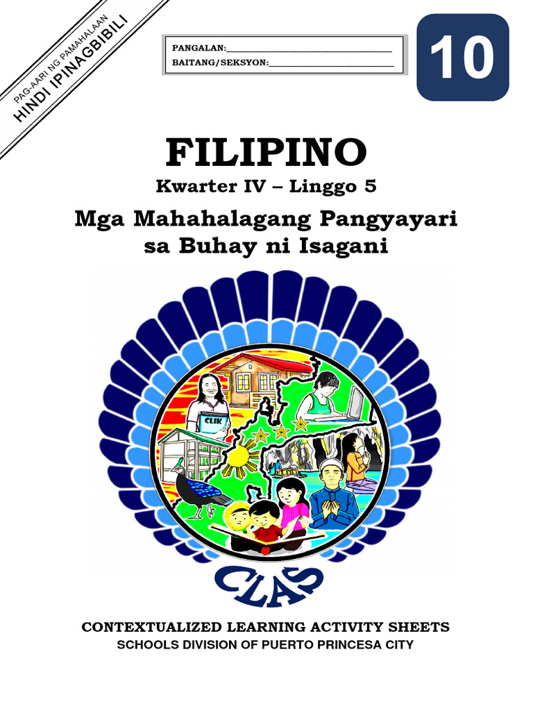 Fil10 CLAS5 MahahalagangPangyayariSaBuhayNiIsagani V4-MAJA-JOREY-DONGOR ...