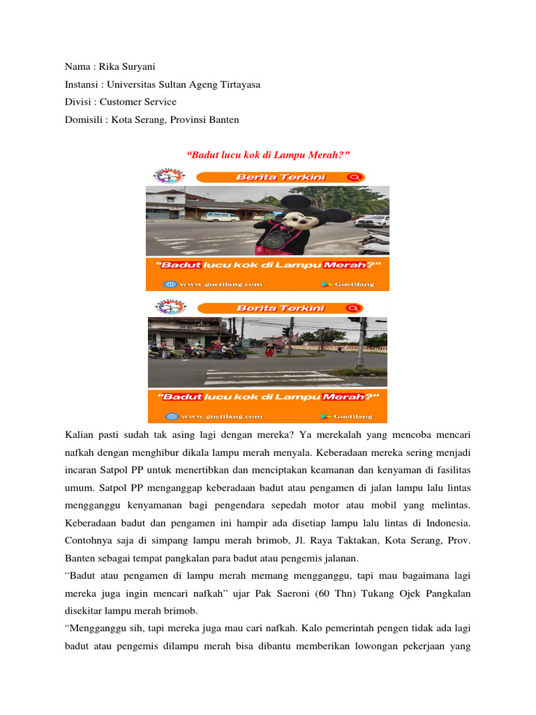 Contoh Rilis Berita | PDF