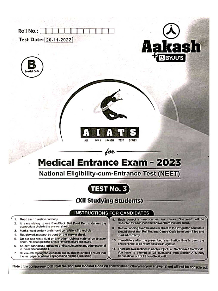 AIATS - 03 (OYM) @DefeatNEET | PDF