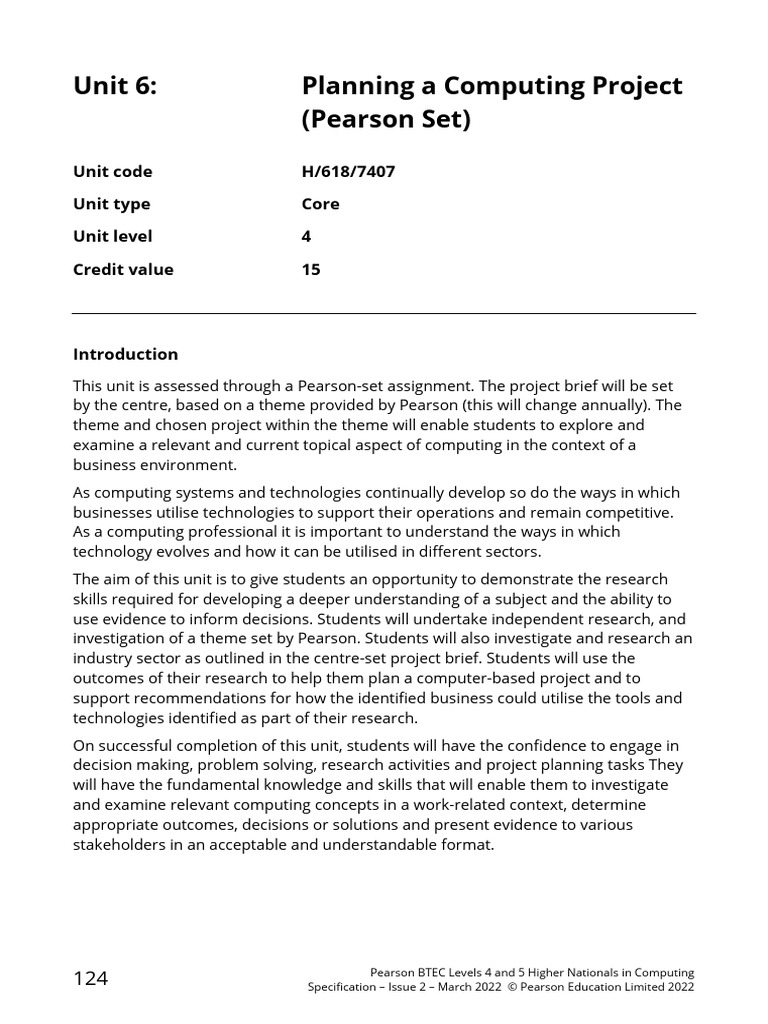 Planning Computing Project Level4 Pdf Data Information