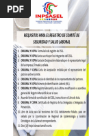 Formatos INPSASEL Delegado de Prevencion y Representante Del Patrono | PDF