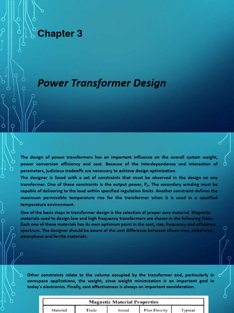 Chapter 3 | PDF | Transformer | Mathematical Optimization