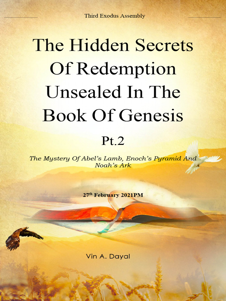 Secrets of Redemption in Genesis Pt. 2 | PDF | Lamb Of God | Cain And Abel