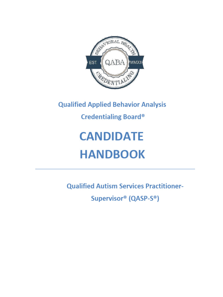 QASP S Candidate Handbook October 2023 | Download Free PDF ...