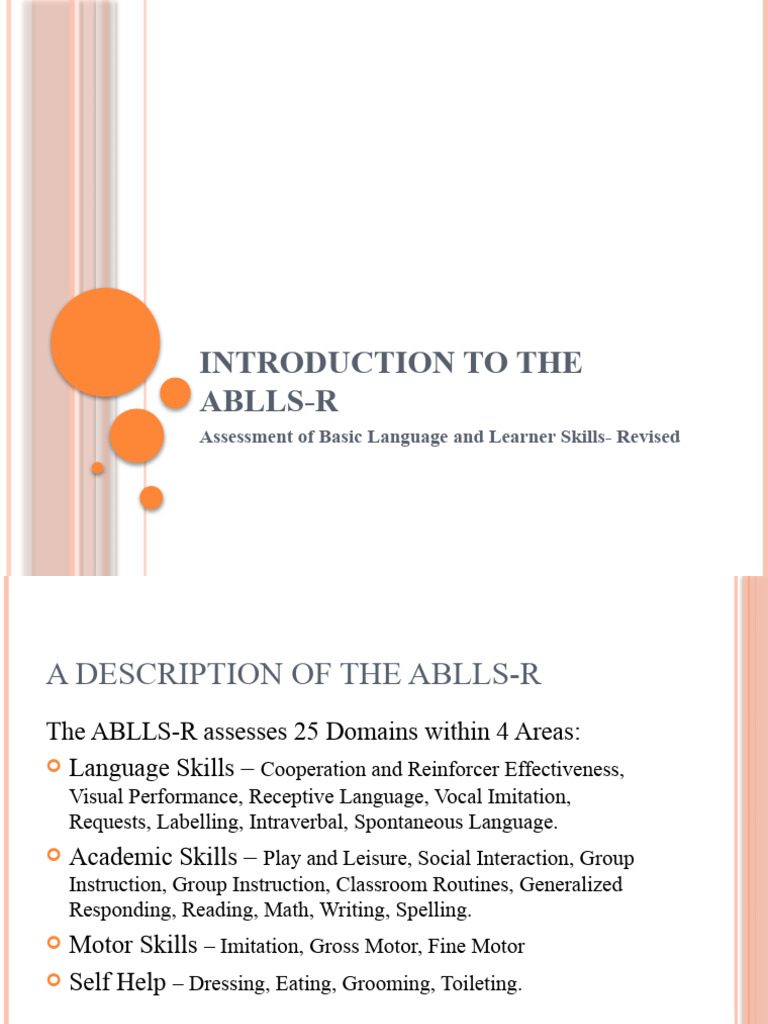 Dokumen - Tips Introduction To The Ablls R | Download Free PDF ...