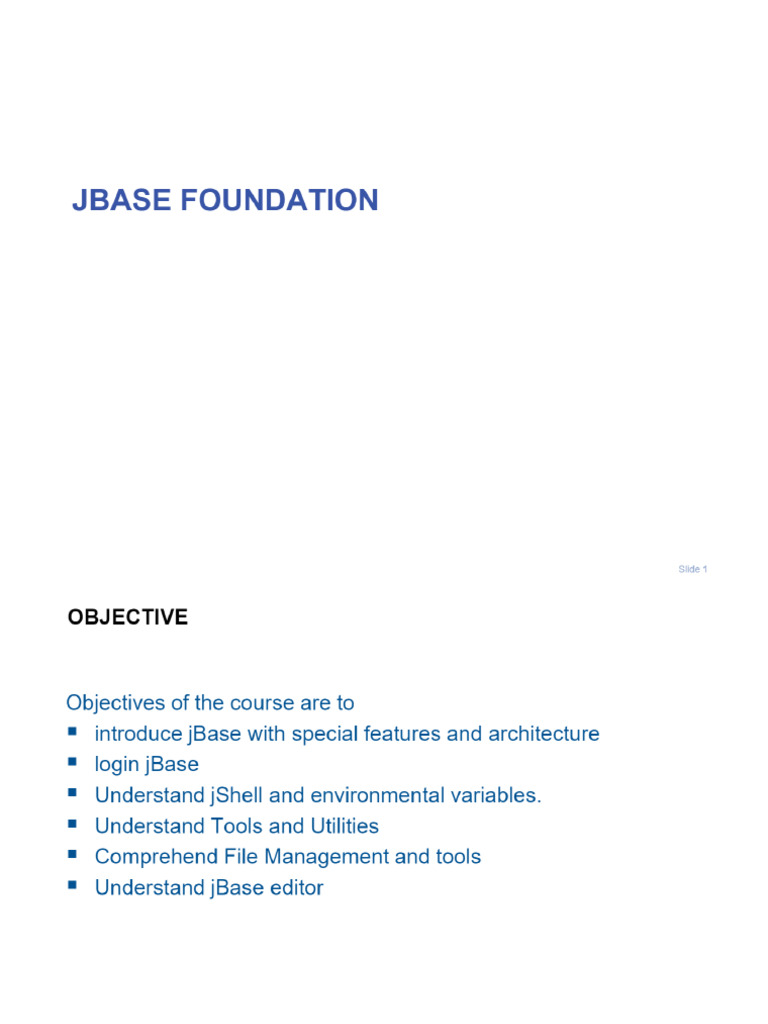Jbase Complete | PDF
