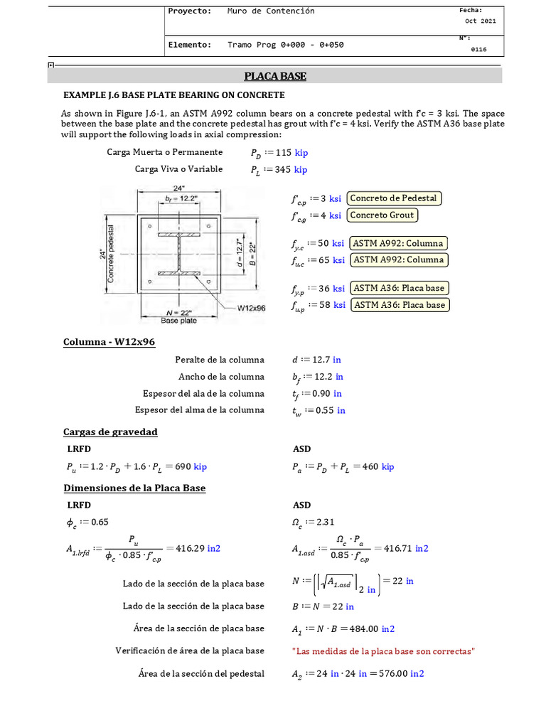 Placa Base | PDF | Ingeniería estructural | Albañilería