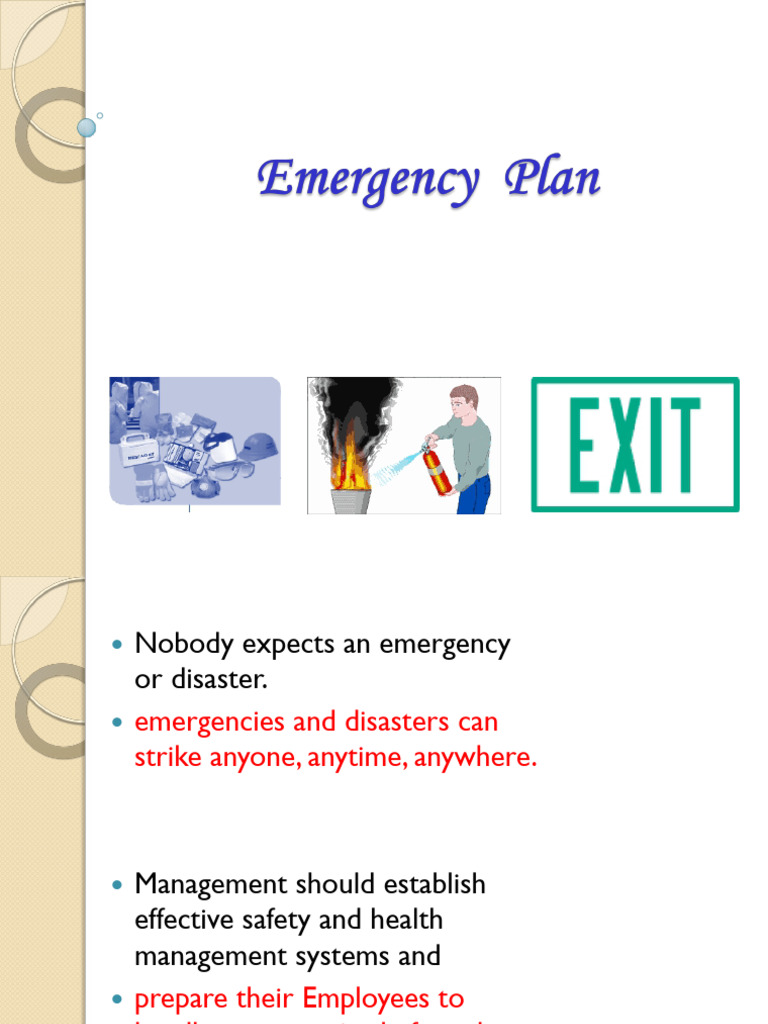 Fire Safety Plan and Emergency Dealing Plan | PDF | Emergency ...