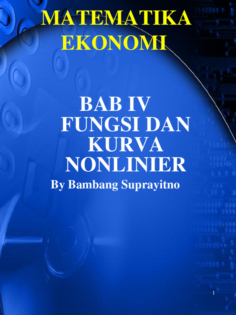 Bab4 Kurva Nonlinier | PDF | Metode & Bahan Ajar